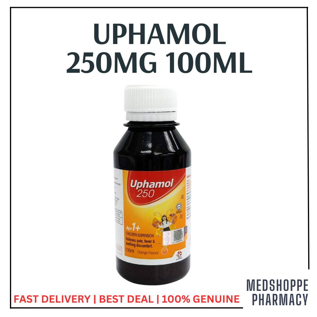 Uphamol 250mg 100ml [Orange / Fruity Flavour] | Lazada