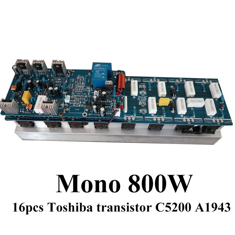 800w Mono Power Amplifier Board High Power 16pcs Toshiba Transistor ...