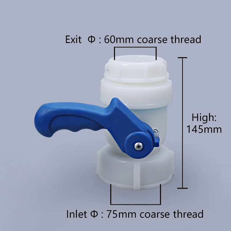 High quality IBC Tote Tank Valve Drain Adapter Ball valve Butterfly ...