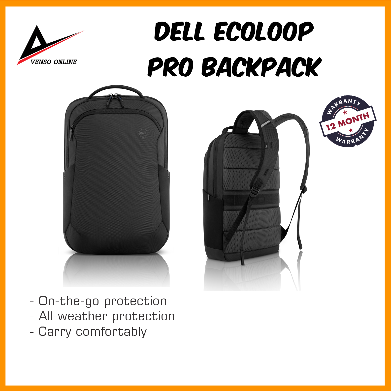 Dell EcoLoop Pro Laptop Backpack CP5723 | Lazada