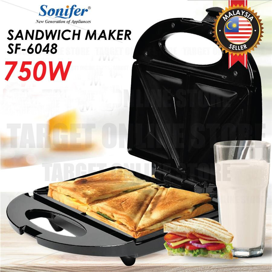SONIFER SF-6048 Electric Sandwich Maker Toaster Grill Non Stick ...