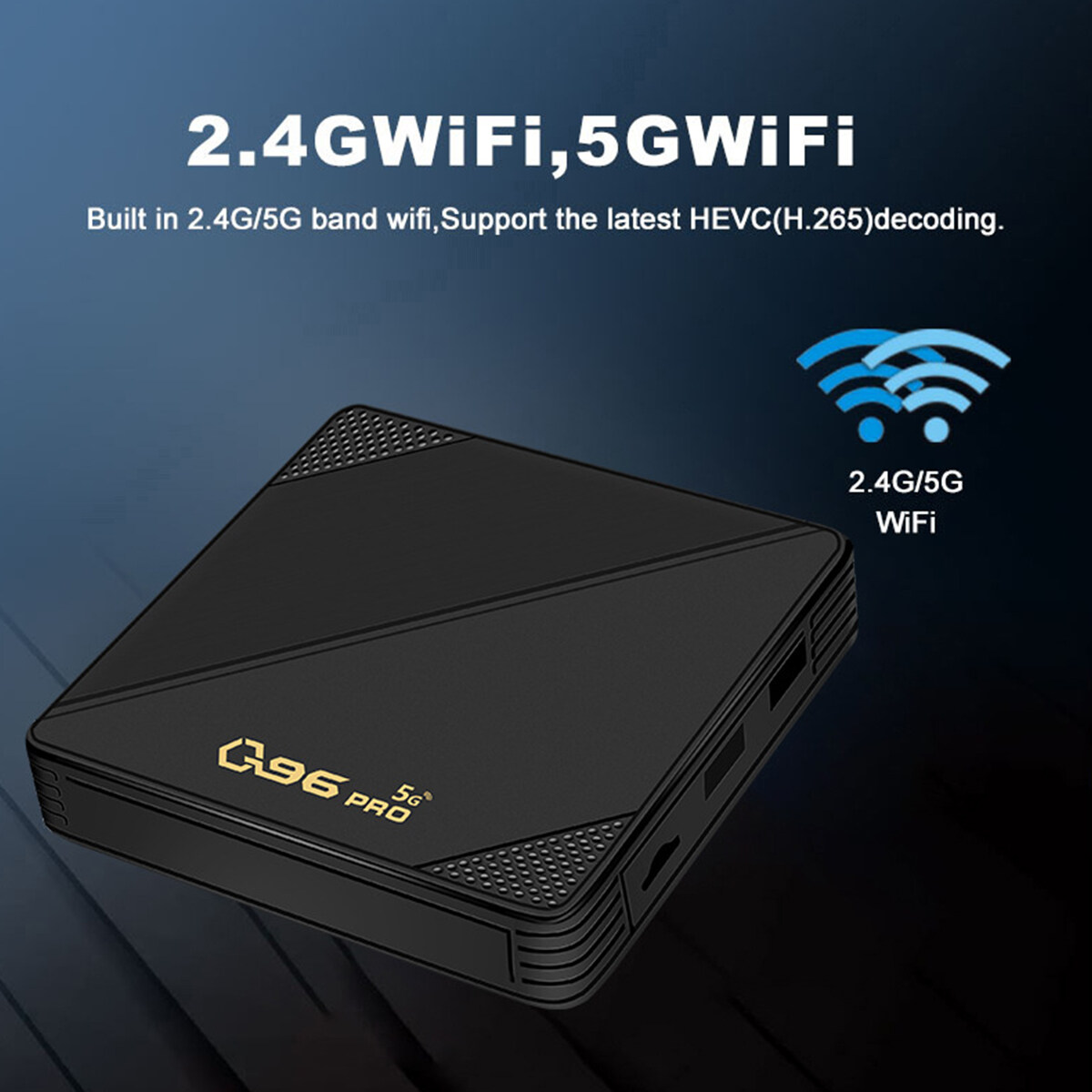 ชุดกล่องรับสัญญาณ Q96 PRO HDกล่องสี่คอร์อัจฉริยะแอนดรอยด์10.0 WIFI 4K ...