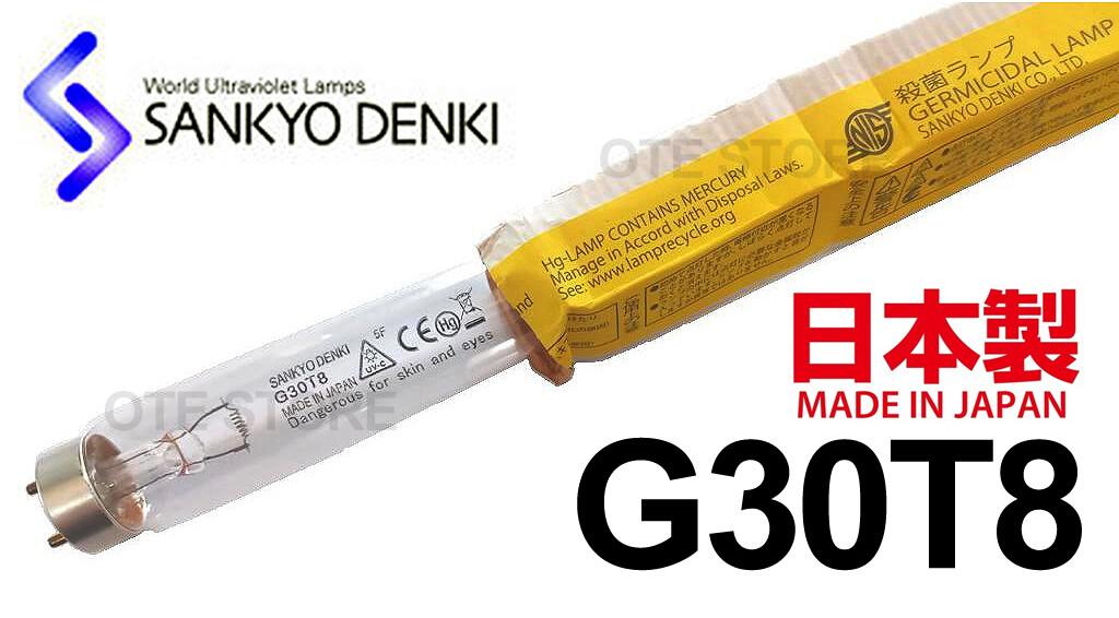 SANKYO DENKI G30T8 30W 3FT Fluorescent Germicidal UV Tube (Made in ...