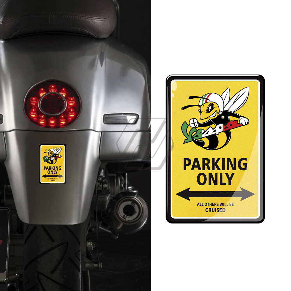 3D Motorcycle Stickers Don't Touch My Vespa Warning Decals Case for ...