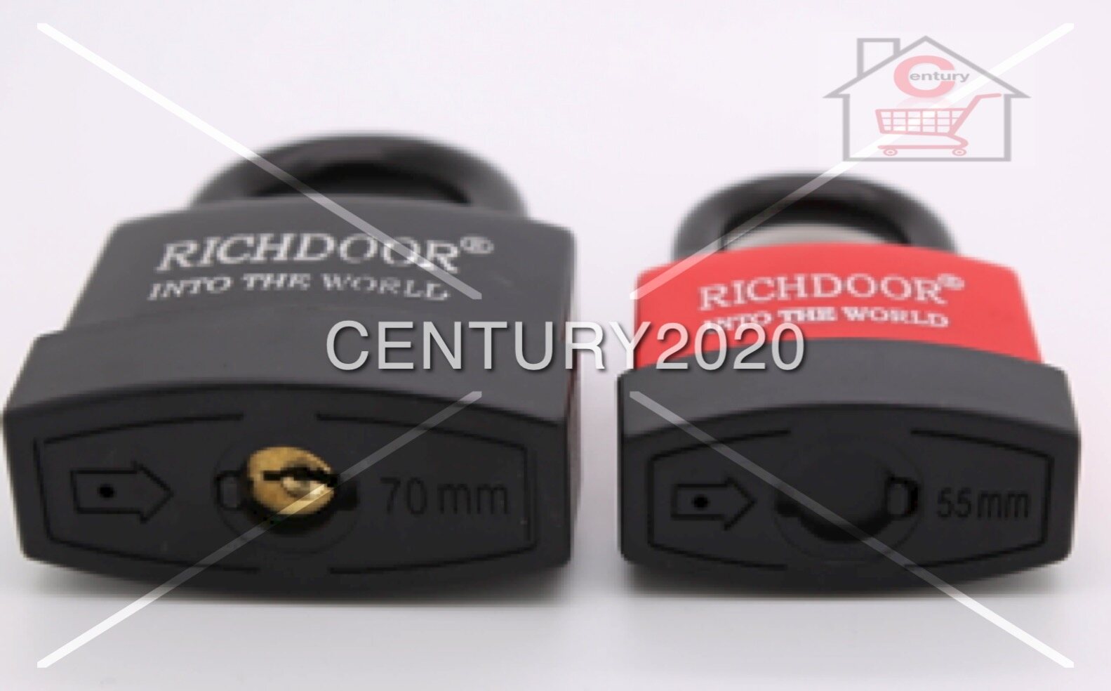RICHDOOR Padlock Long Anti Theft Pad Lock Laminated Waterproof Lock ...