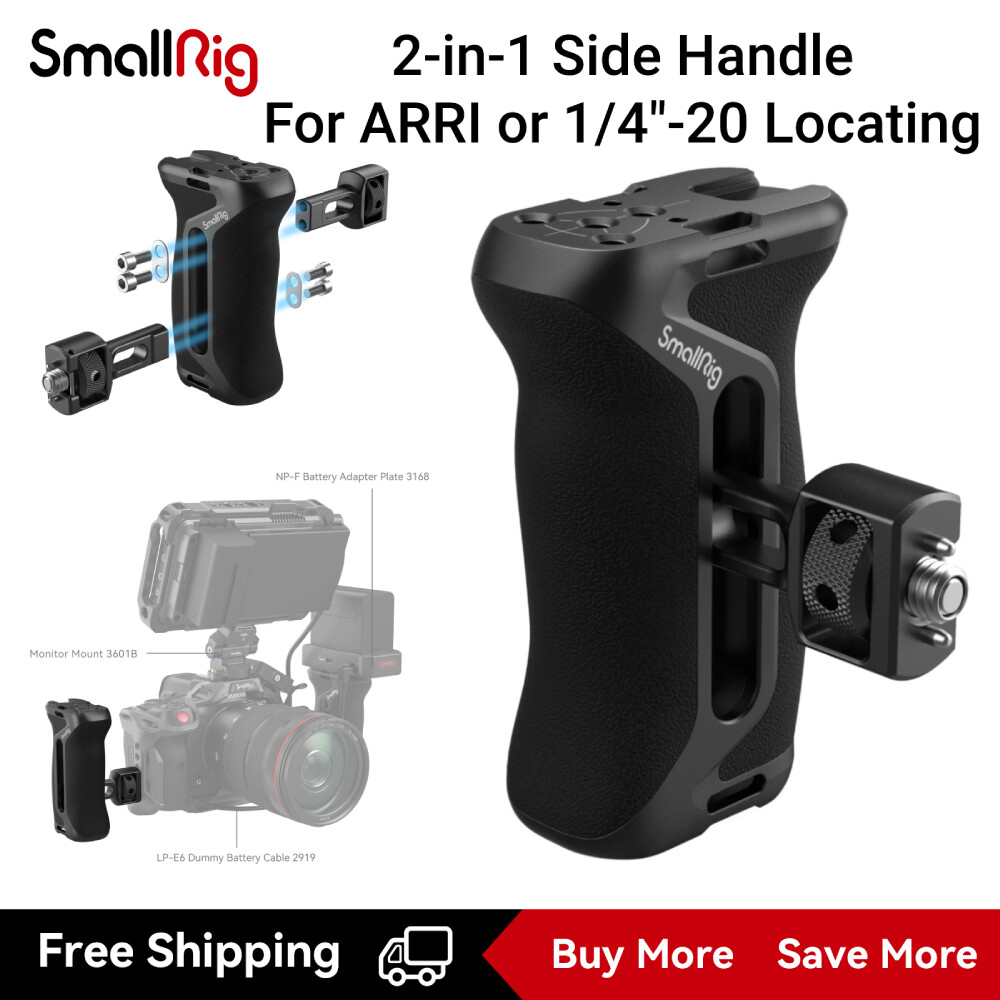 SmallRig Side Handlegrip for ARRI and 1/4-20 Locating holes Adjustable ...