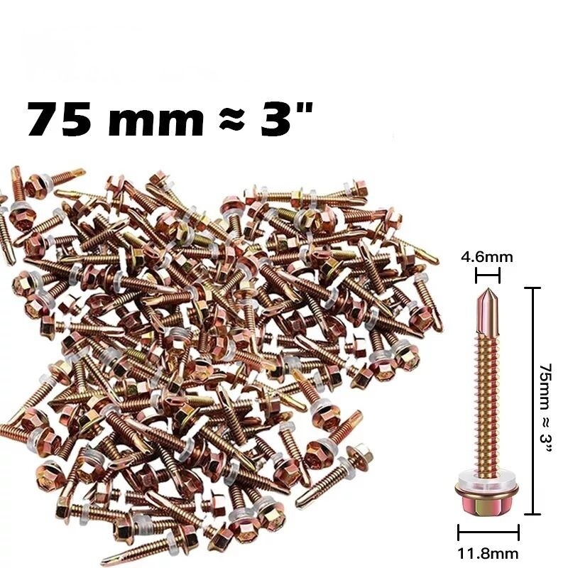 PA Skru Atap Bumbung / Self Drilling Screw Hex Head / Skru oning / cap ...