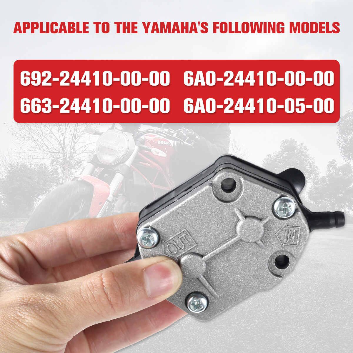 ปั๊มเชื้อเพลิง6a0-24410-00-00 692-24410-00-00สำหรับ Yamaha 25hp-85hp ...