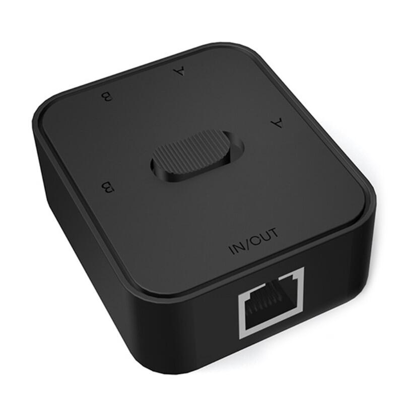 [Hot K] 2 Port RJ45 LAN CAT6 Network Switch Selector 1000Mbps 2 In 1 ...