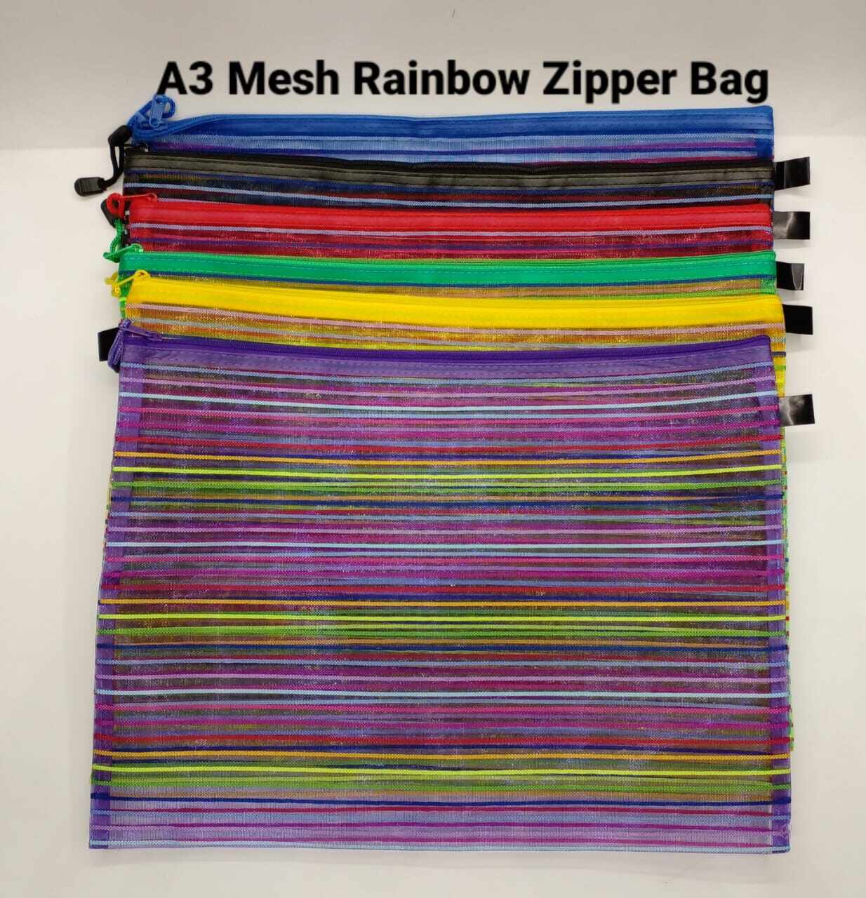 Rainbow Mesh Zipper Bag Transparent Zipper Bag / Document Bag / Pencil ... Rainbow Mesh Zipper Bag Transparent Zipper Bag / Document Bag / Pencil ...