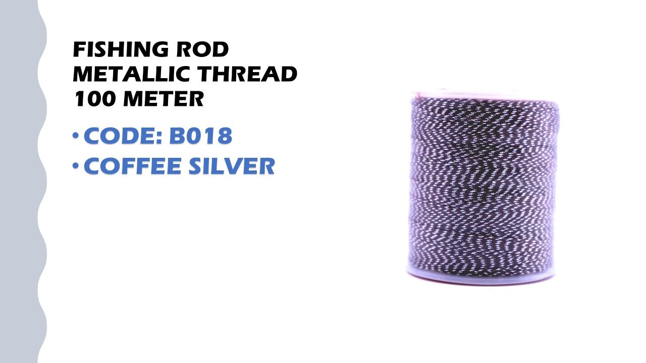 TW Fishing Rod Thread Metallic Twin Color 100 meter Custom Rod Building ...