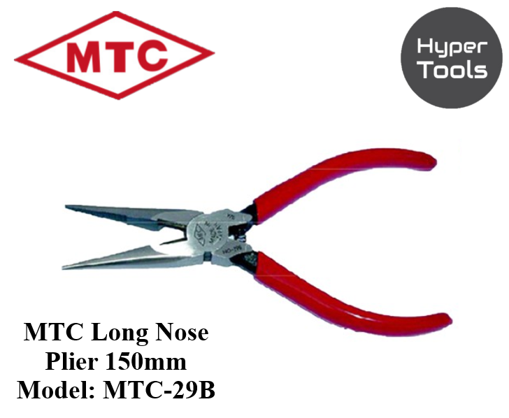MTC (Japan) Long Nose Plier 150mm (Model: MTC-29B) | Lazada
