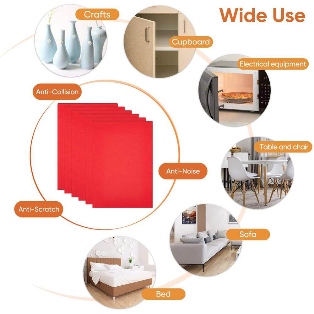 10Sheet Self Adhesive Backed Foam Sheet Red Nonslip EVA Foam Pad Mat ...