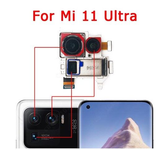 Original Back Camera For Xiaomi Mi 11 Pro 11 Ultra Mi11 Lite 5G 11T Pro ...