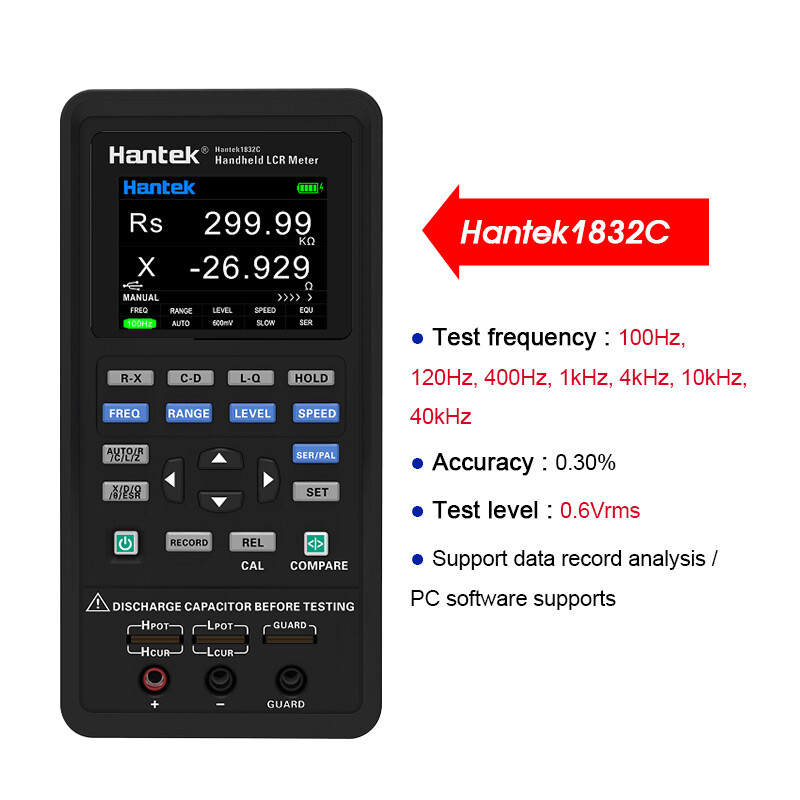Hantek 1832C/1833C Handheld Oscilloscope Diode Frequency Multimeter ...
