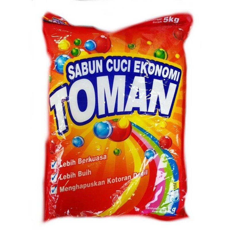 Toman Washing Powder 5KG (REGULAR/LAVENDER) | Lazada
