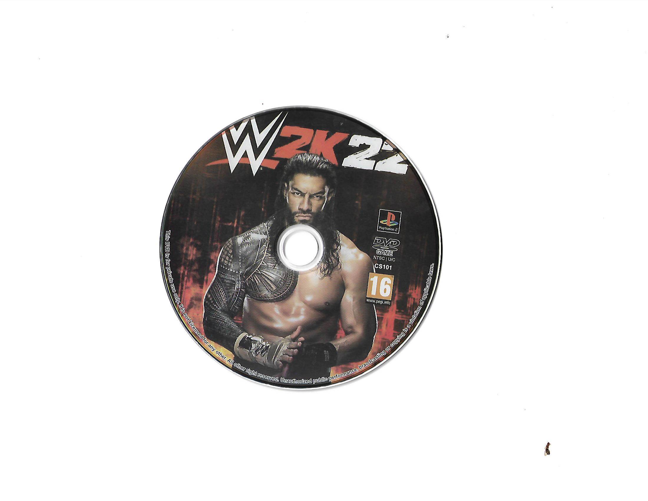 PS2 Game : WWE 2K22 (Silver Disc) | Lazada