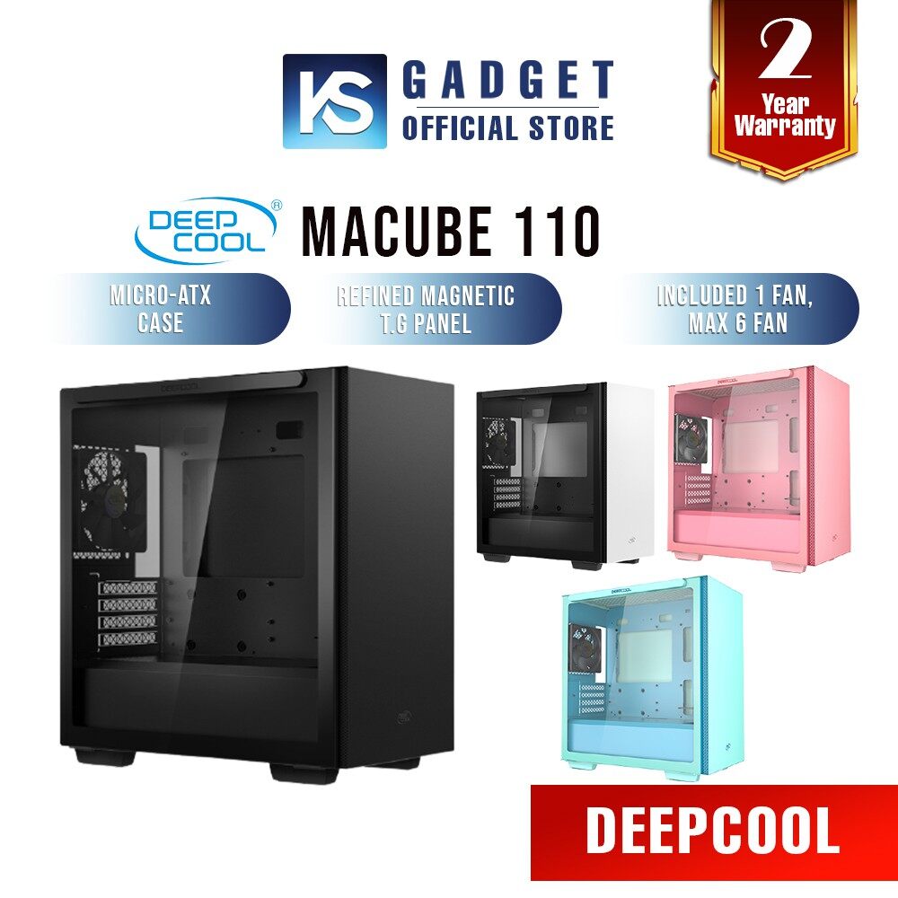[READY STOCK] DEEPCOOL MACUBE 110 TG M-ATX CHASSIS ( BLACK / WHITE ...