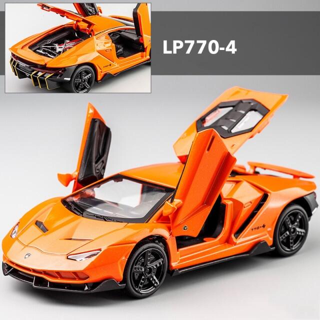รถสปอร์ตอัลลอยรุ่นปี LP770 LP750 1:32 Lajbs มีเสียงรถซูเปอร์เรซซิ่งล้อ ...