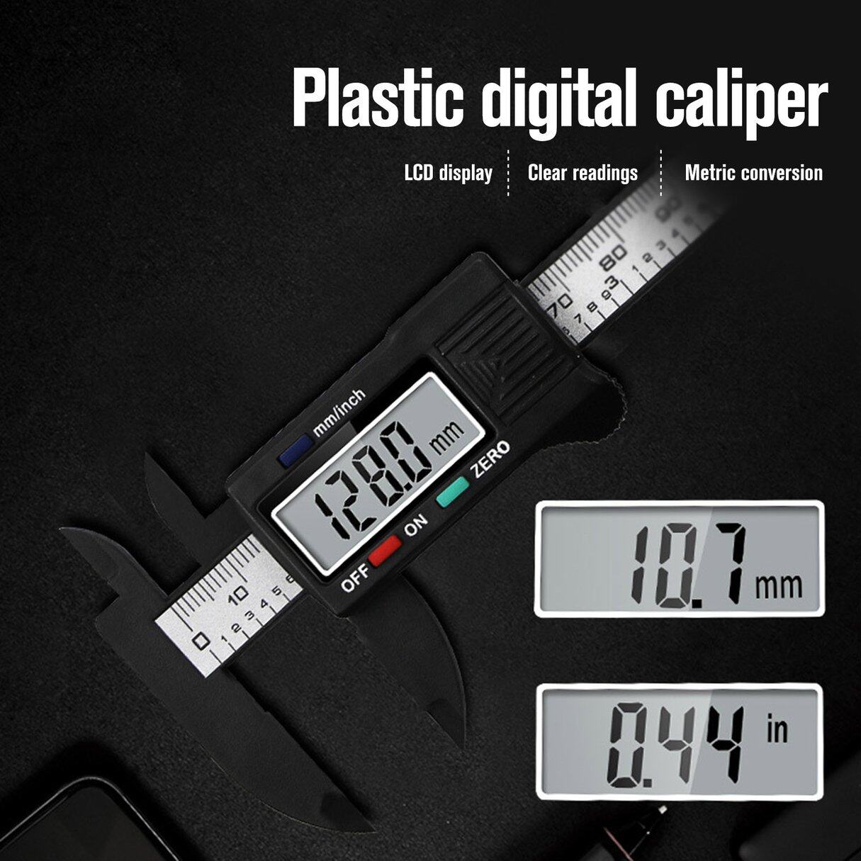 UINN 0-100mm Precision Electronic Digital LCD Vernier Caliper Tool ...