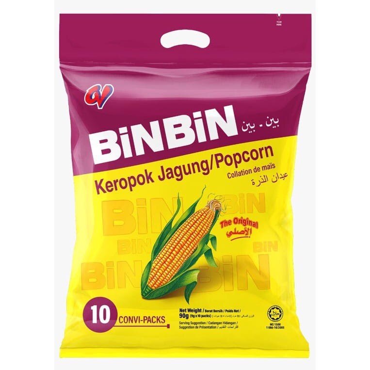 [MT] Cvmallow Bin Bin Corn Snack (Choco/Jagung/Strawberry) 90/168gm ...
