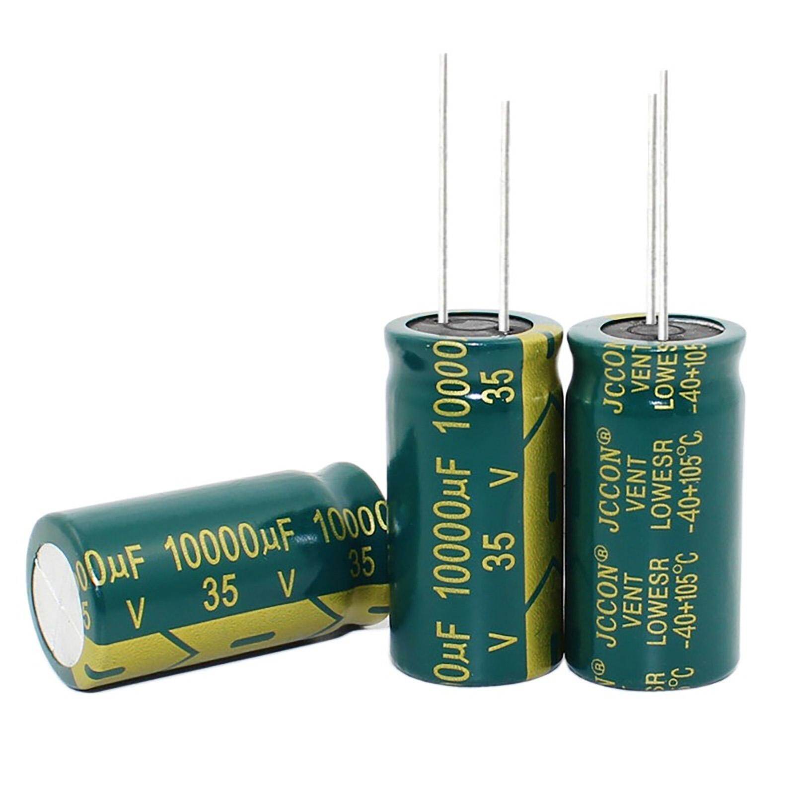 ตัวเก็บประจุชนิดอลูมิเนียมอิเล็กโต5,5ชิ้น35V 10000UF 18*35มม. ความถี่ ...
