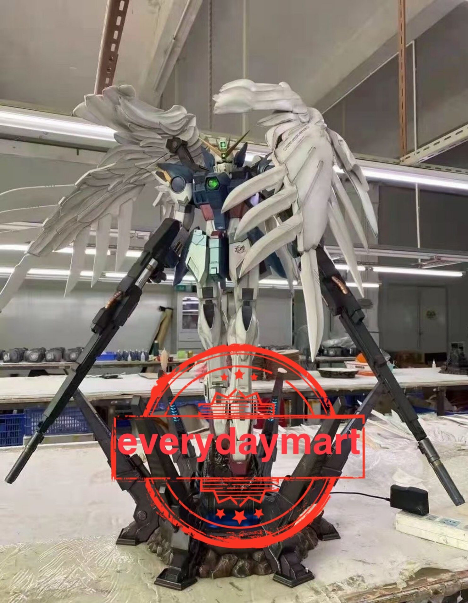 GUNDAM💥XXXG-01W WING GUNDAM💥GUNDAM ZERO-ONE STATUES GK ACTION FIGURE ...