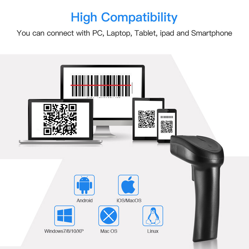 Nexanic Original Symcode USB 2.4Ghz Cordless Barcode Reader Mobile ...