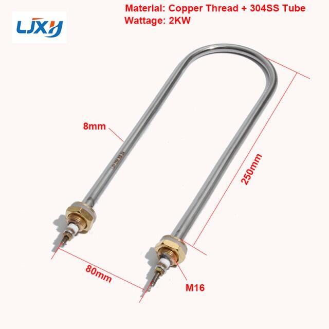 Ljxh U Type M16 Electric Heat Pipe U-Shape Heating Element 2kw Copper ...