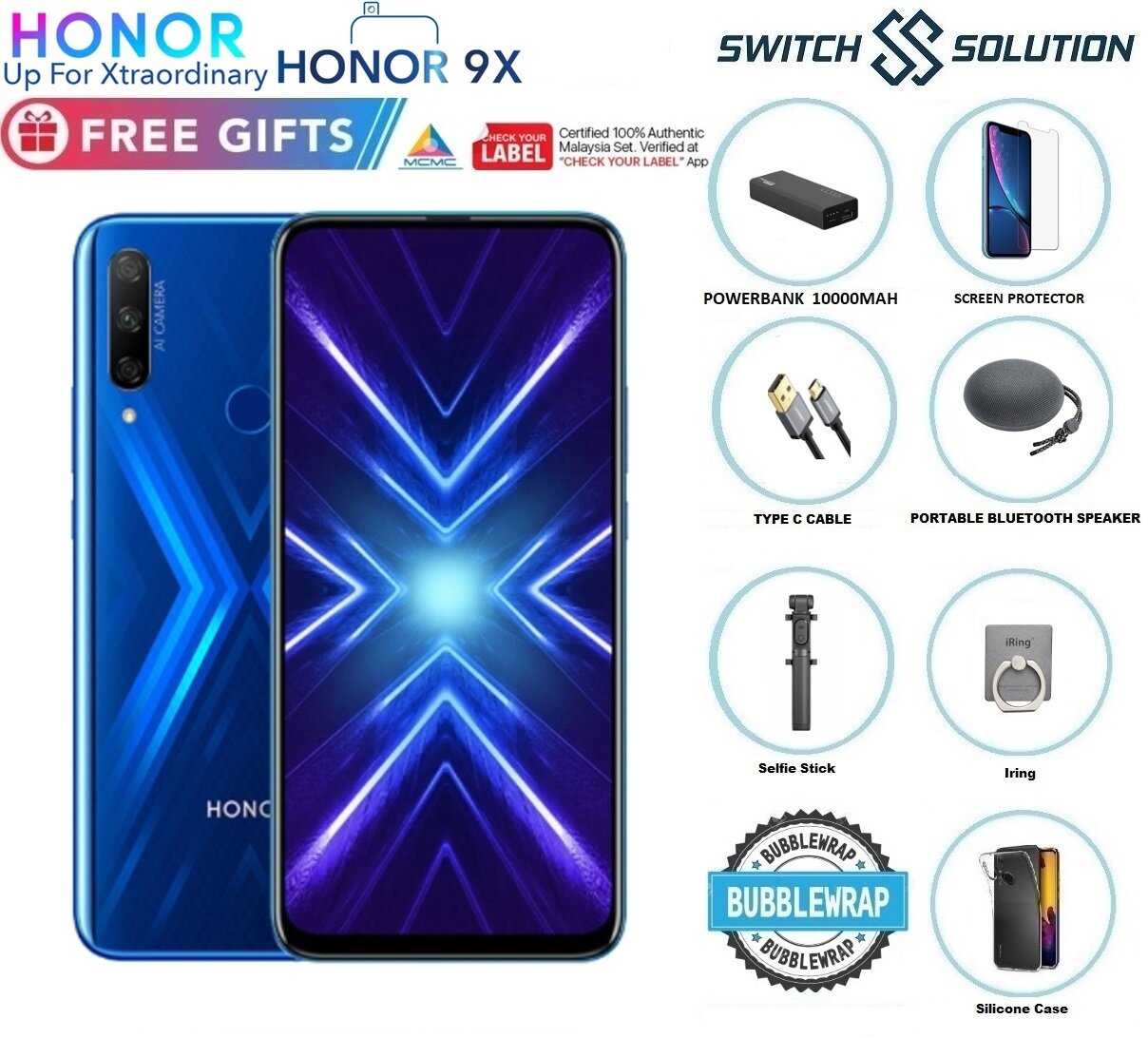 Honor 9X Price in Malaysia & Specs - RM739 | TechNave