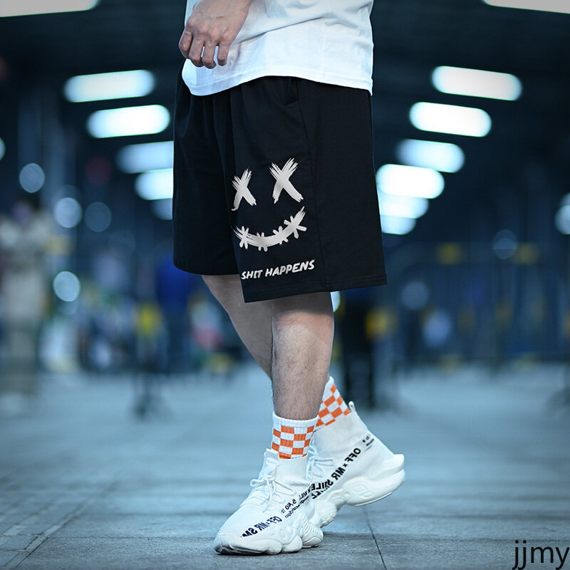 M-7XL เสื้อผ้าผู้ชายสั้นกางเกงผู้ชายฤดูร้อน Seluar lelaki หลวม Sweatpants กางเกงขาสั้นสบายๆ ...
