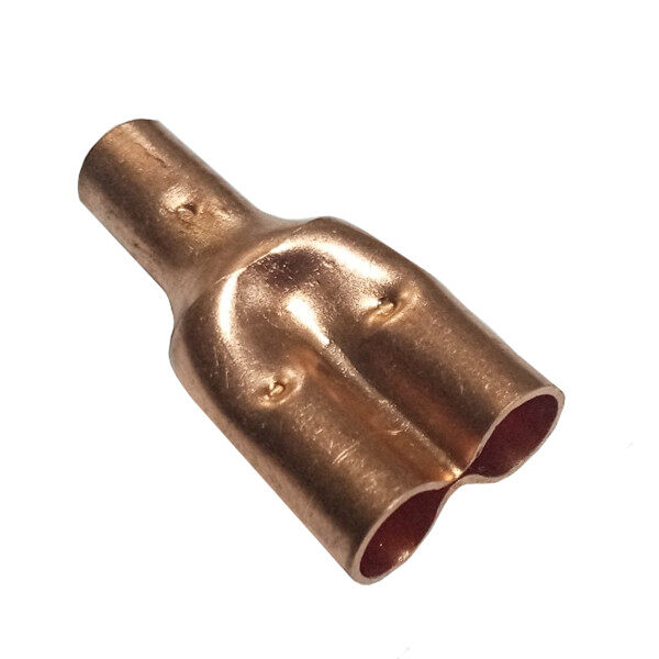 TWO WAY Copper SPLITTER Type Y Inner Diameter 6*0.8MM Pipe Joint Brass ...