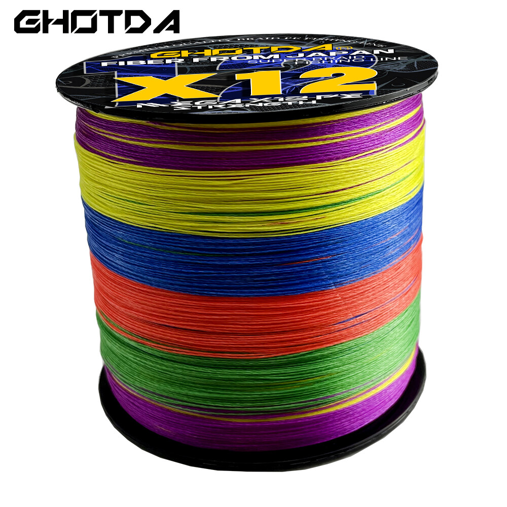 X12 300M PE สายถัก Braided 12 Strands Super Multifilament Strong สาย ...