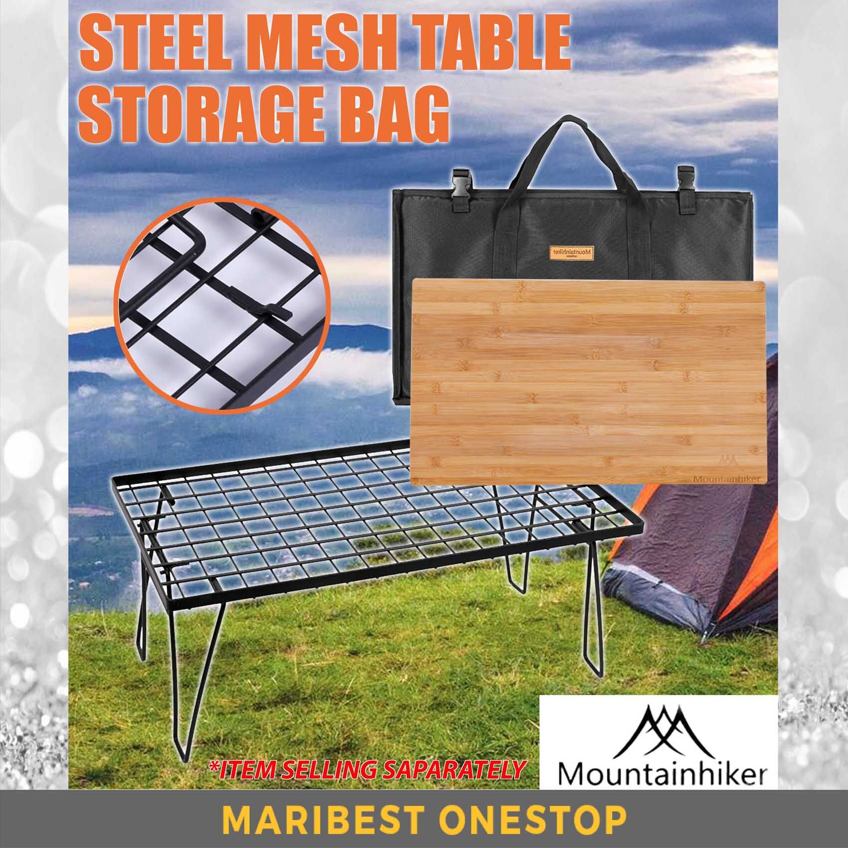 MOUNTAINHIKER Multipurpose High Quality Camping Black Steel Table ...