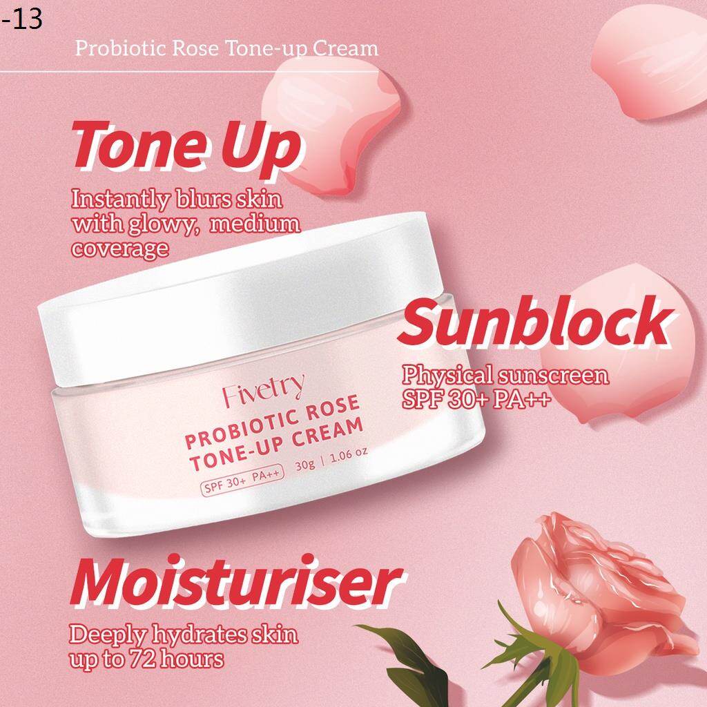 face Fivetry Probiotic Rose Tone Up Cream SPF30PA++ | Lazada