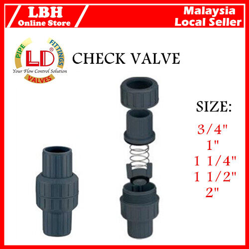 LBH LD PVC Check Valve (thread) | Lazada