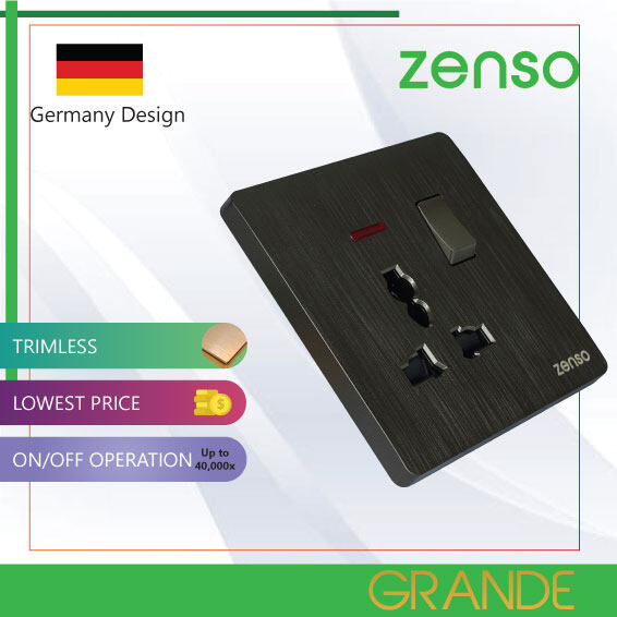 [SIRIM] ZENSO Switch-Grande Series(Hairline Black)Frameless Switch ...