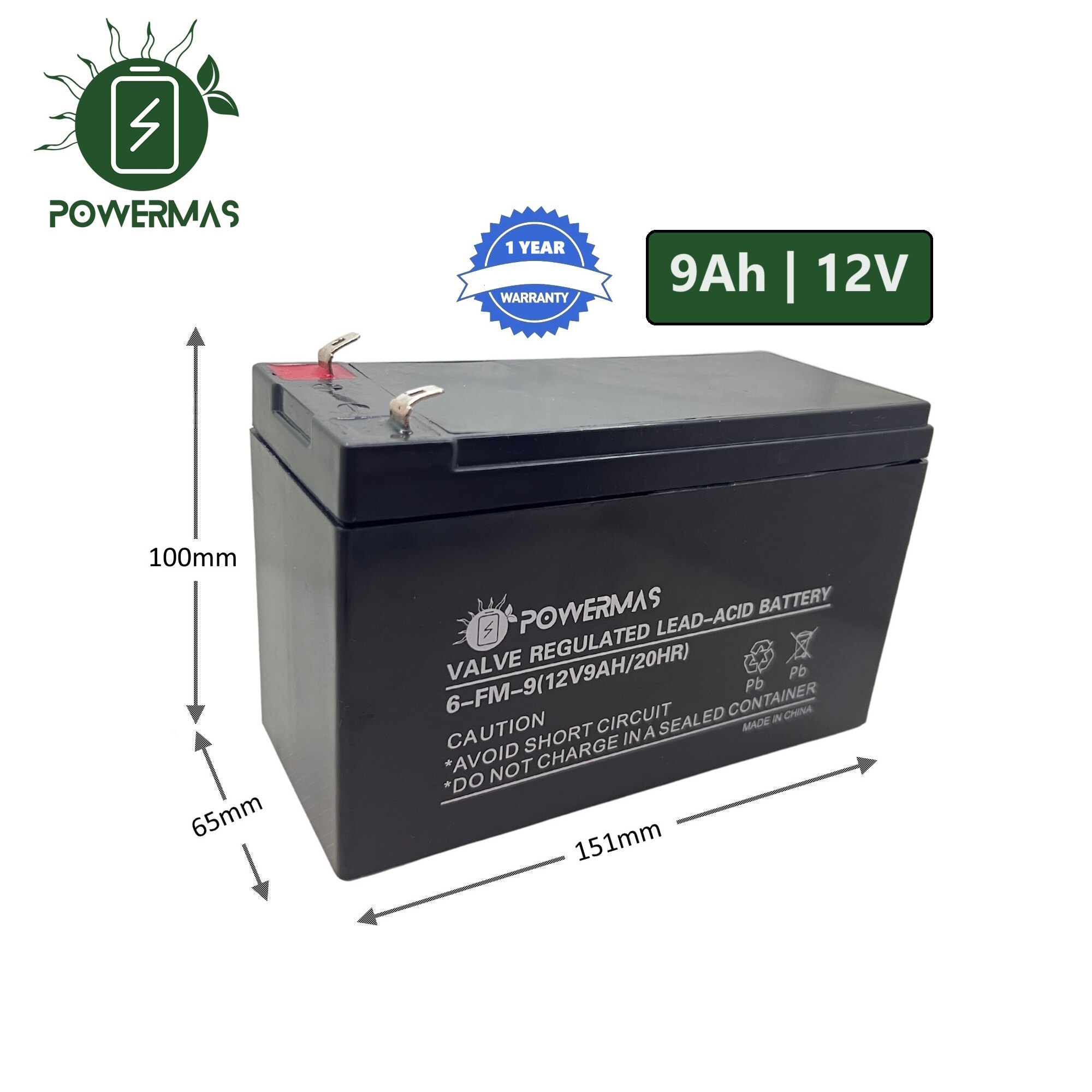 9Ah 12V SLA Deep Cycle Battery for Solar / UPS Backup, 9Ah 12V SLA 蓄电池 ...