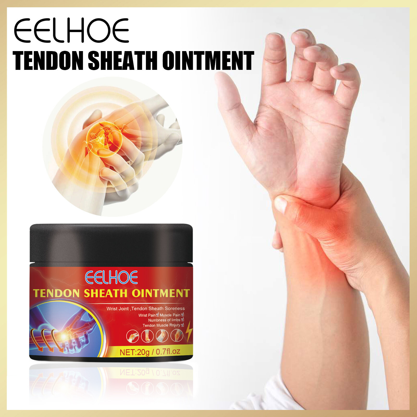 Eelhoe Tendon Sheath Pain Ointment Relieve Wrist Joint Tendon