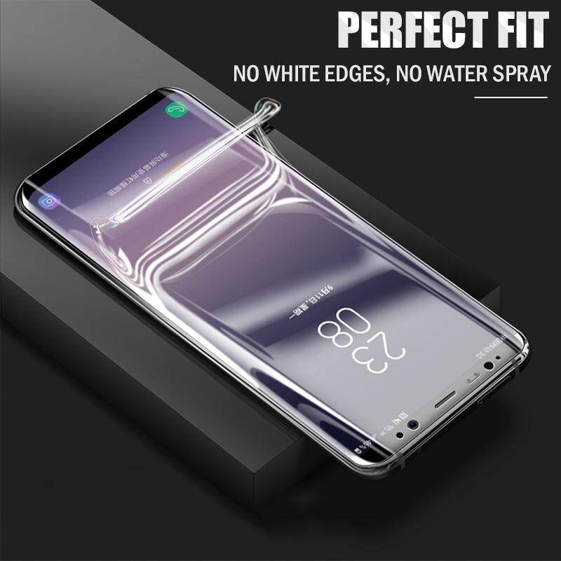 คลุมทั้งหมดป้องกัน Hydrogel ฟิล์มสำหรับ Samsung Galaxy Note 10 9 8 Plus ...