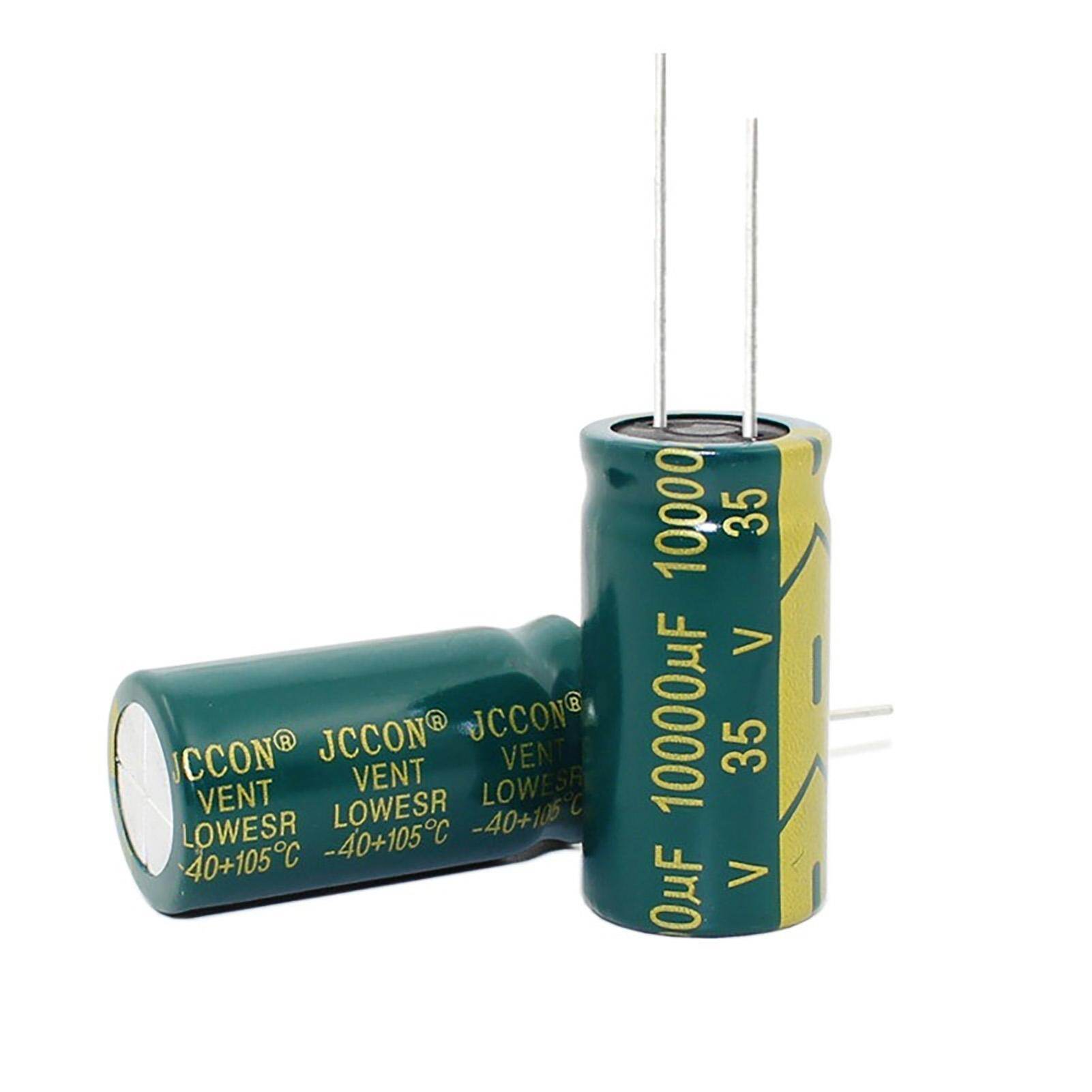 ตัวเก็บประจุชนิดอลูมิเนียมอิเล็กโต5,5ชิ้น35V 10000UF 18*35มม. ความถี่ ...