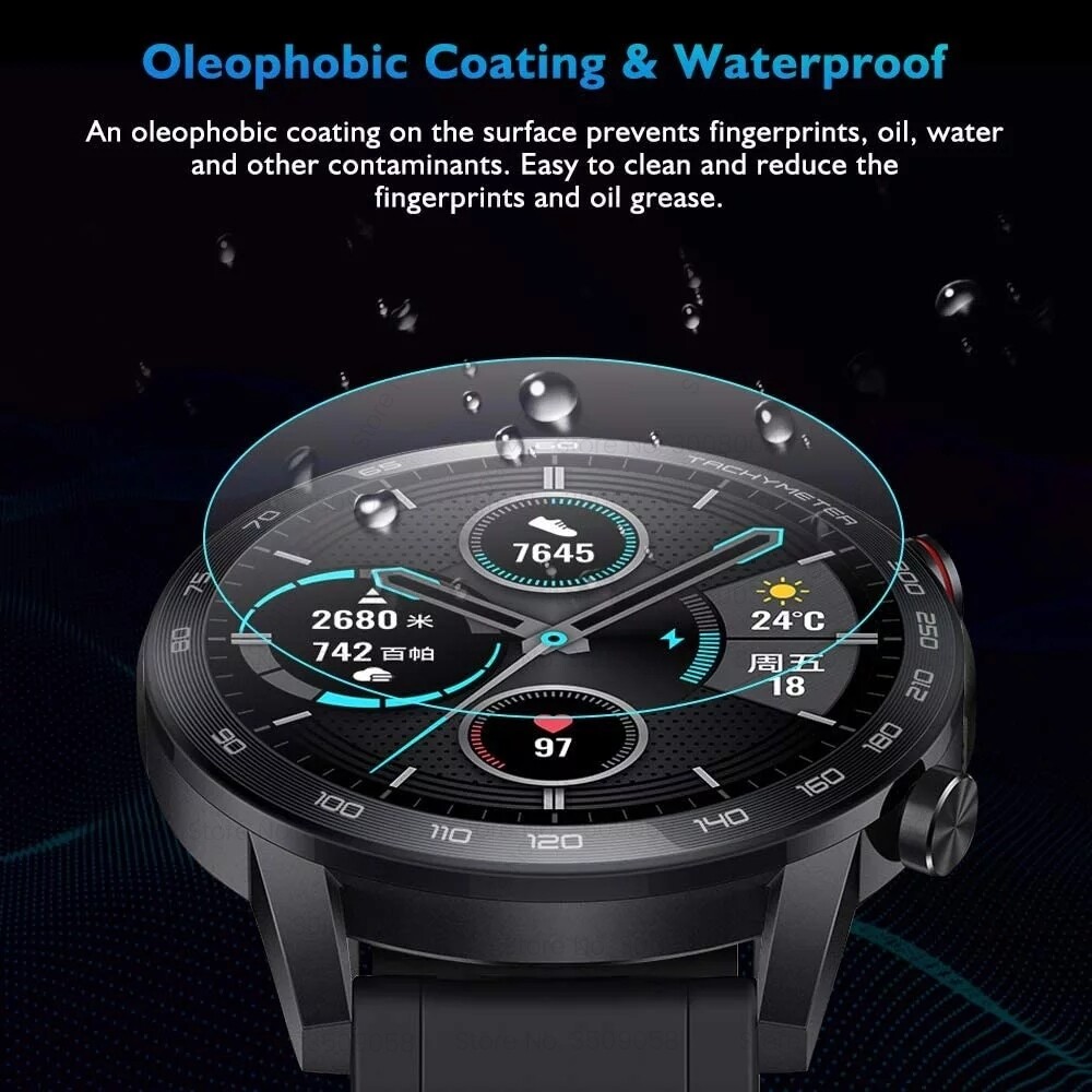 1-3PCS 9H Premiumกระจกเทมเปอร์สำหรับHuawei Honor Magicนาฬิกา2 ...
