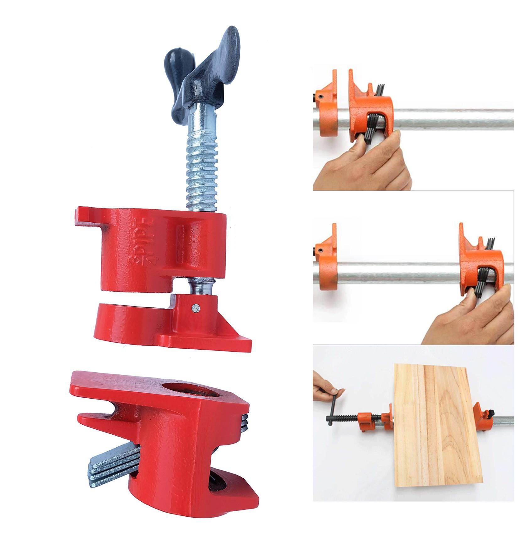 Pipe Clamp for Wood, Metal Plate Heavy Duty 3/4 Inche Pipe Clamp by ...