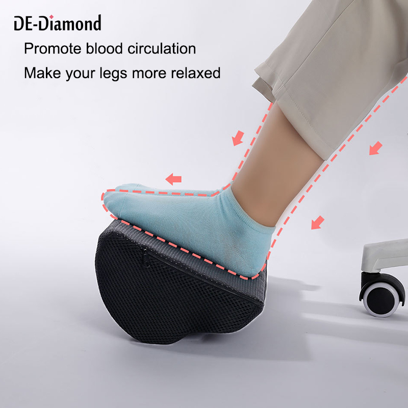 DE Comfort Office Foot Rest Under Desk Sponge Curve Design Non-Slip ...