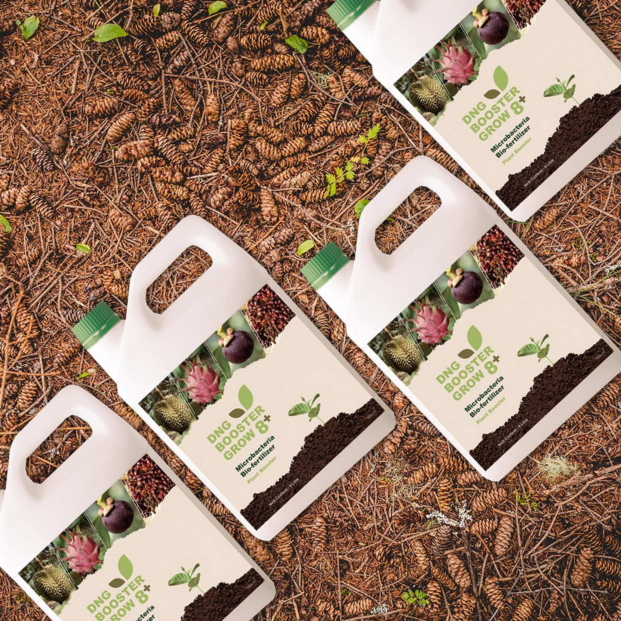 4 Bottles in 1 Box DnG Booster Grow 8+ Microbacteria Bio-Fertilizer ...