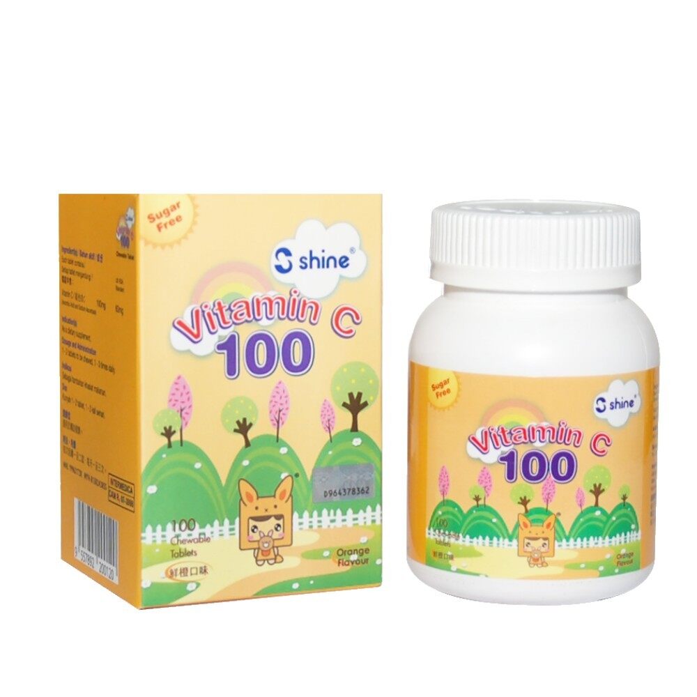Shine Vitamin C Tabs Orange 100mg (100s) | Lazada