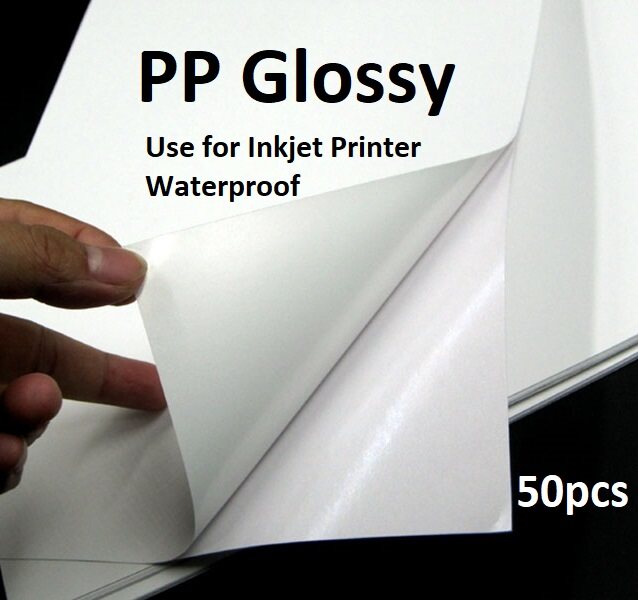 A4 Waterproof Sticker Paper / PP Glossy Sticker / Mirrorkote Sticker ...