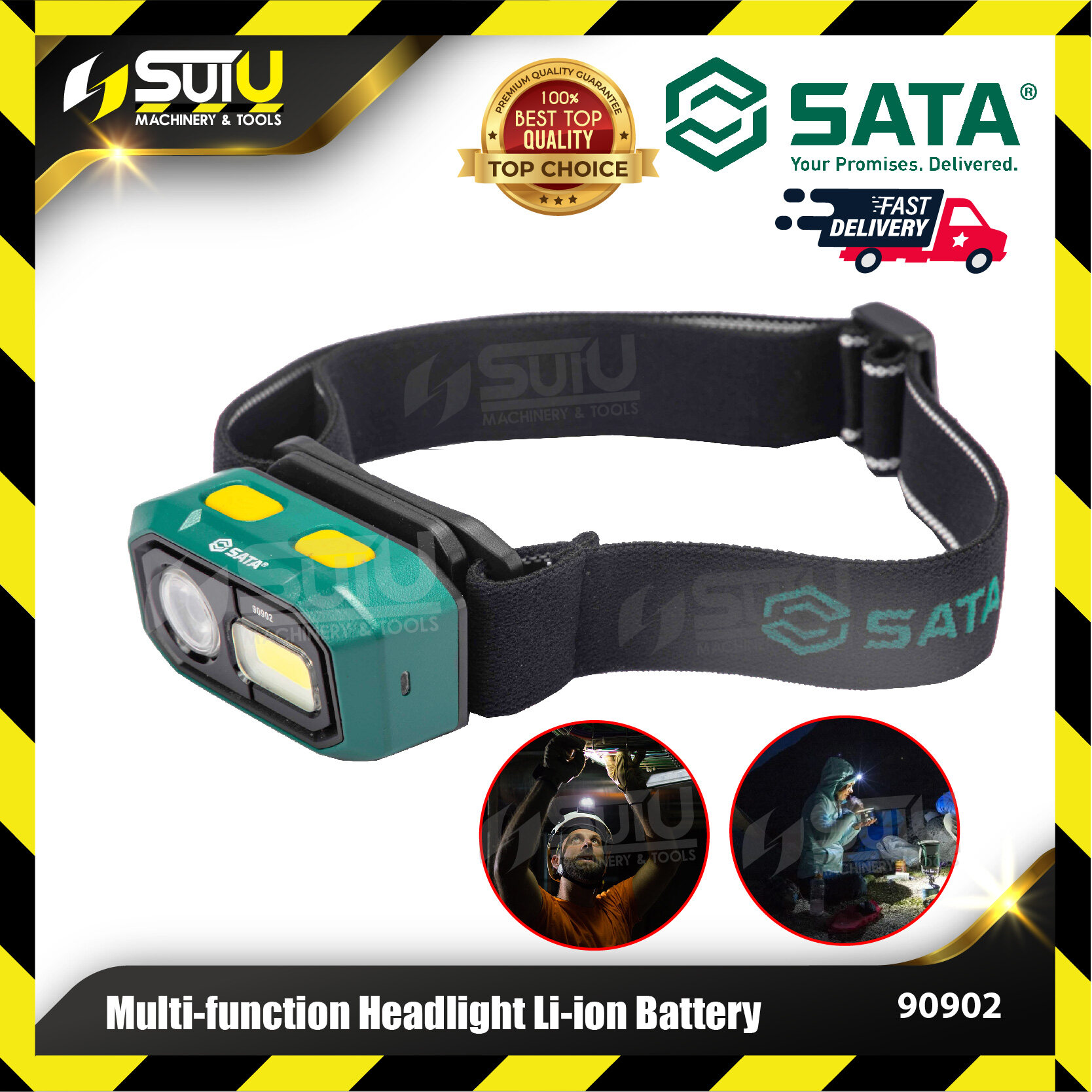 SATA 90902 Multi-Function Headlight Li-ion Battery | Lazada