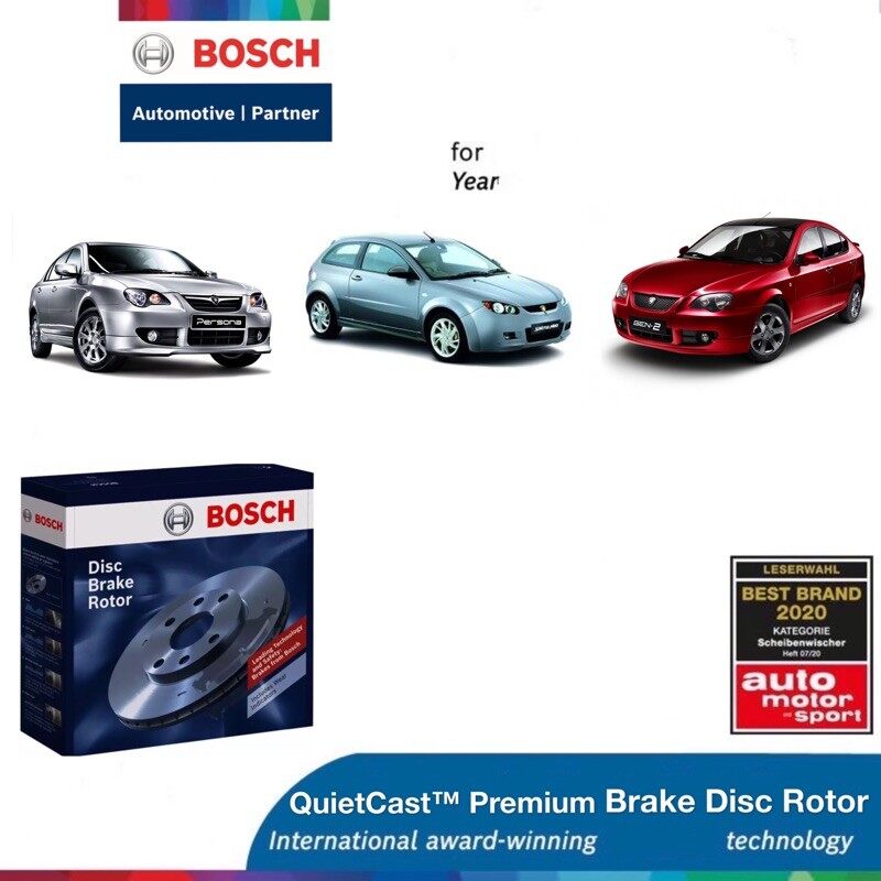 Bosch QuietCast™ Premium 0986AB9750 Rear Disc Brake Rotor for Proton ...