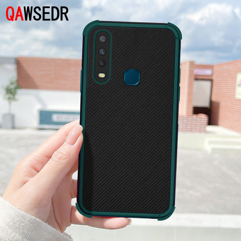 QAWSEDR โทรศัพท์เคสสำหรับ Vivo Y12 Y15 Y17 Y19กันกระแทกกล้องที่แม่นยำ ...